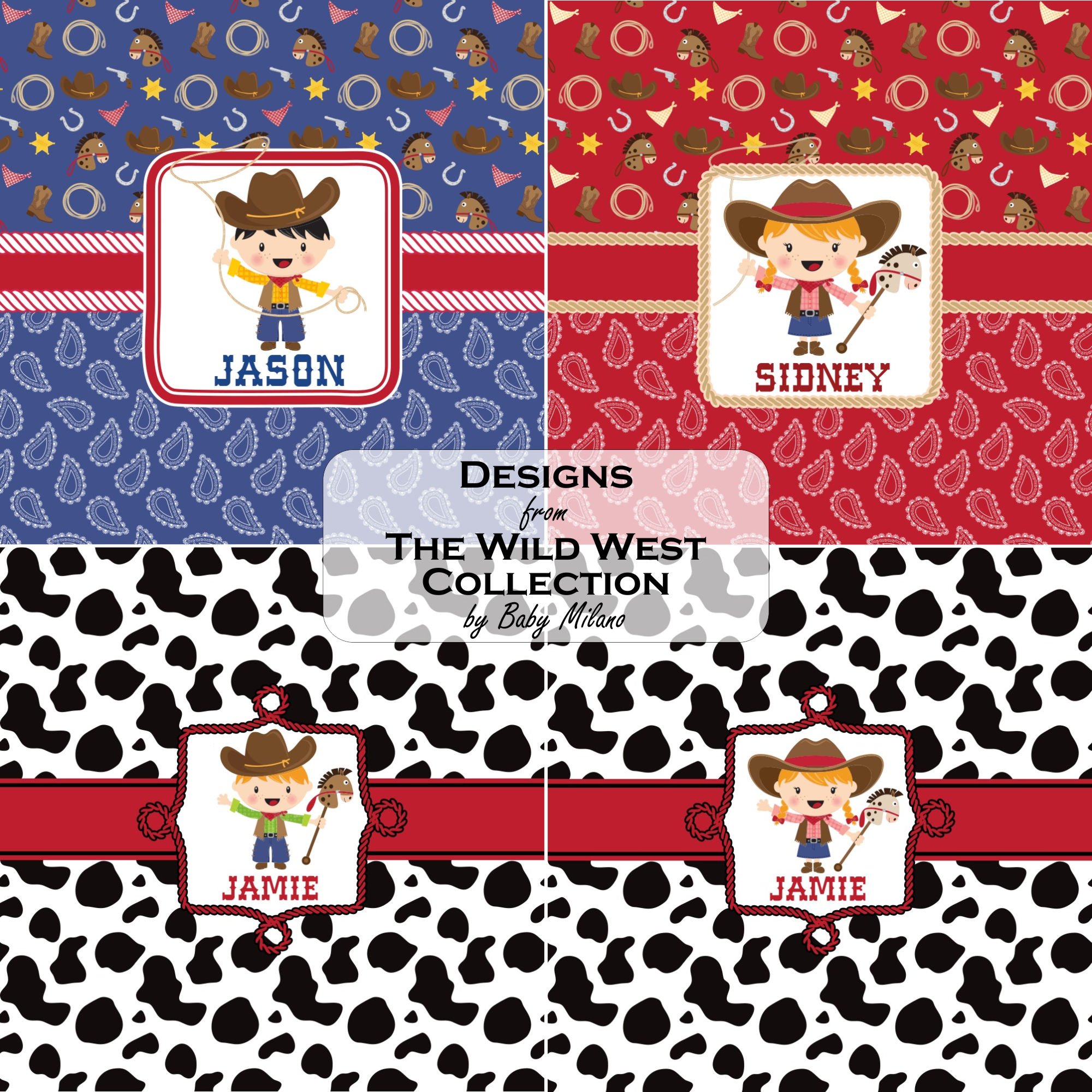 Personalized Cowprint w/Cowboy Toddler Sippy Cup