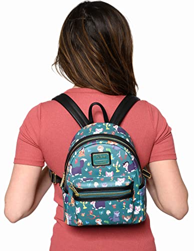 Loungefly Disney Mini Backpack Princess Sidekicks All Over Print Shoulder Bag