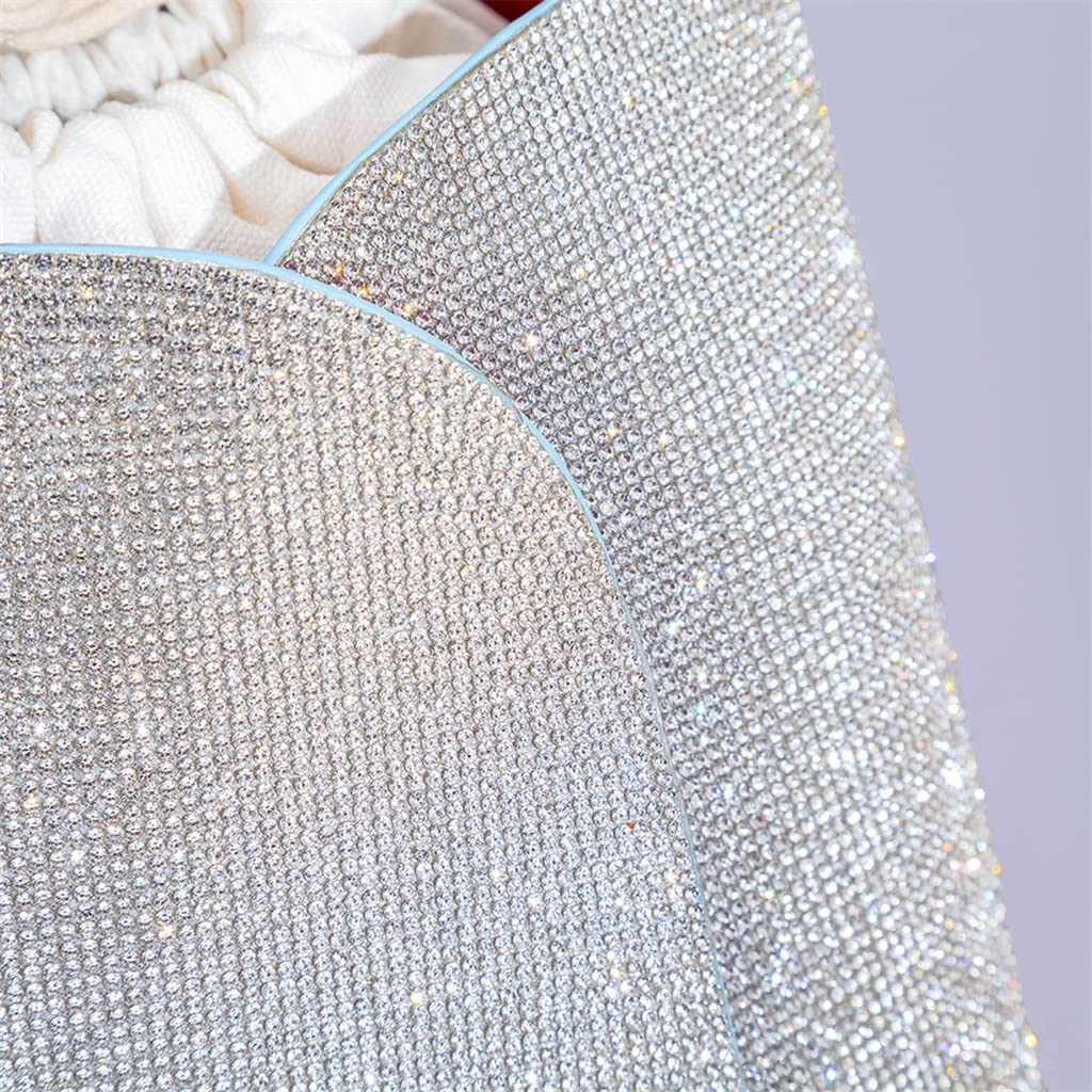 CCBUY 2021 Party Wedding Rhinestone Bucket Evening Clutch Floral Chain Novelty Purses and Totes