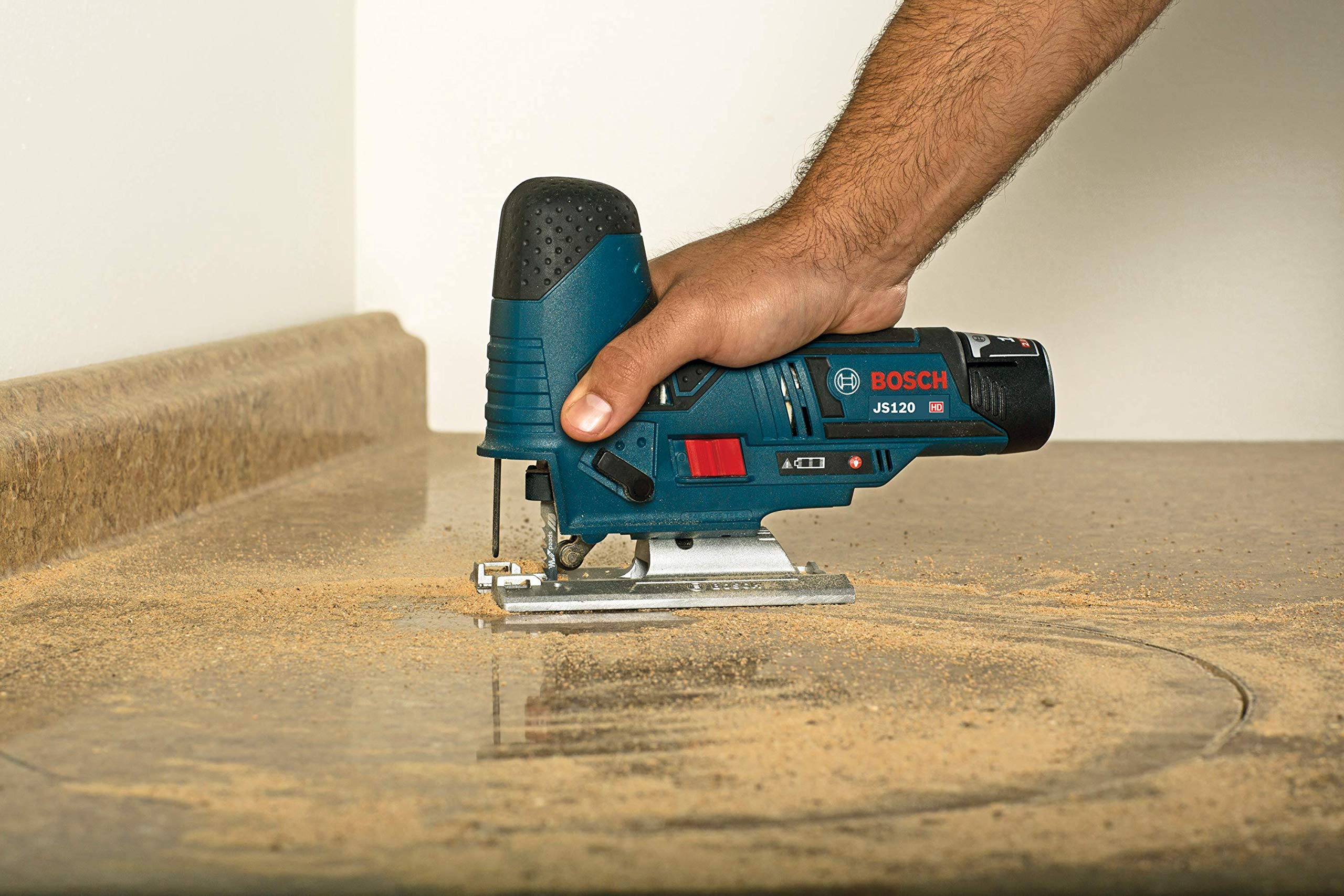 Bosch JS120N 12V Max Barrel-Grip Jig Saw (Bare Tool) , Blue (Renewed)
