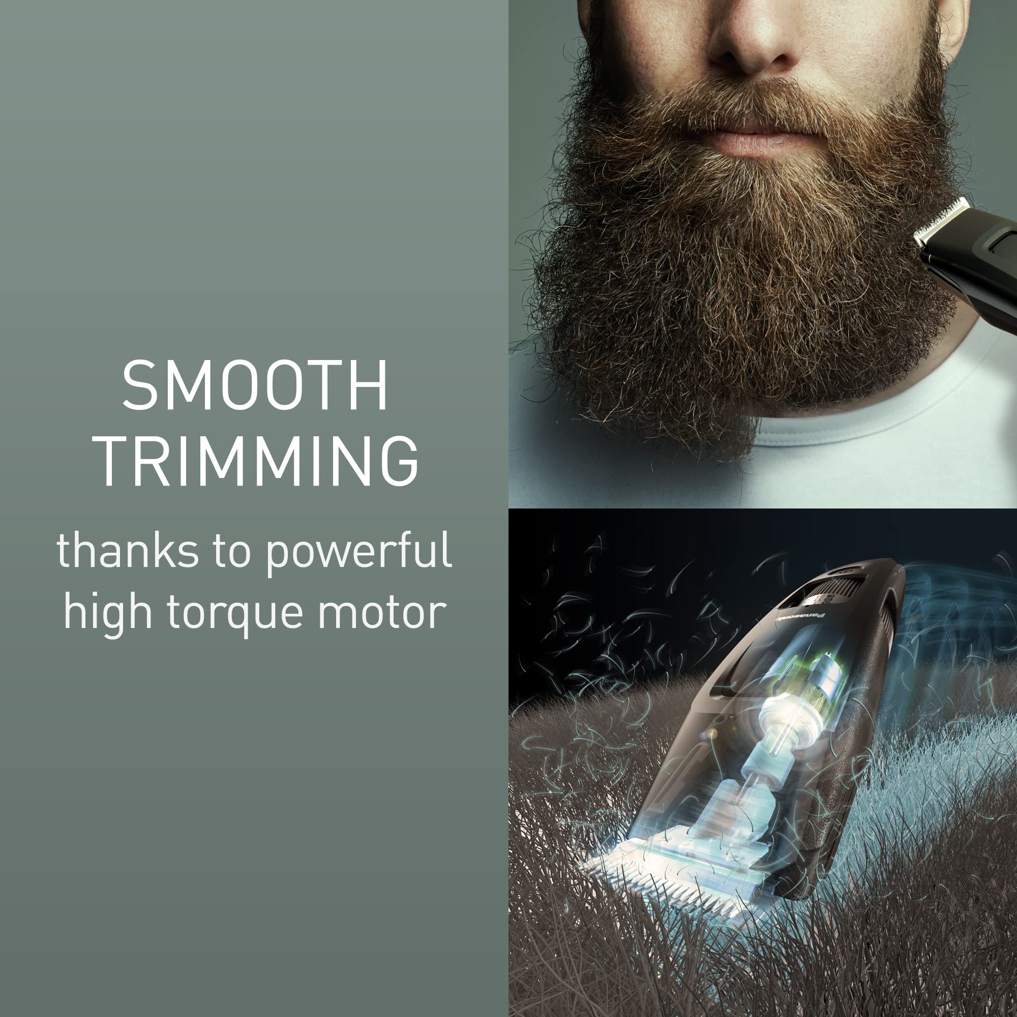 Panasonic ER-GB86 Wet & Dry Electric Beard Trimmer for Men with 58 Cutting Lengths