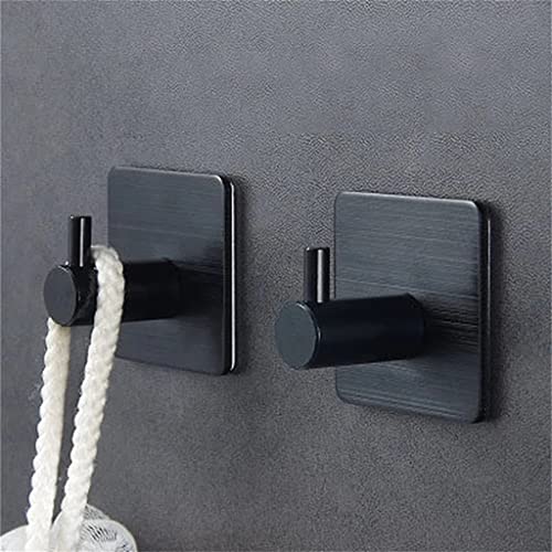 EYHLKM Aluminum Alloy Wall Hook Self Adhesive Sticky Kitchen Home Bathroom Bath Ball Key Bag Coat Hanger Storage Hanging Holder Rack ( Color : White-Fruit peach5 , Size : As The Picture Shows )