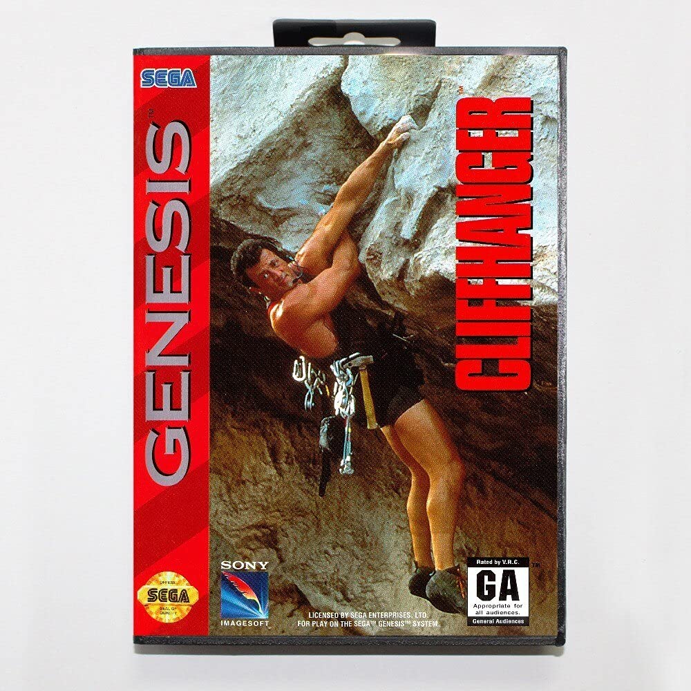 Cliffhanger Game Cartridge 16 Bit MD Game Card With Retail Box For Sega Mega Drive For Genesis (Black)
