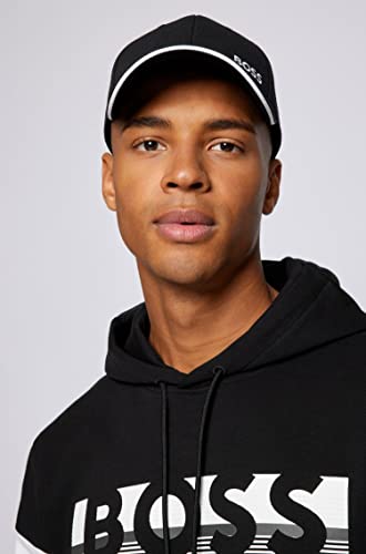 Boss Green 50245070-001 Men's Logo Twill Cap 1, New Black, One Size