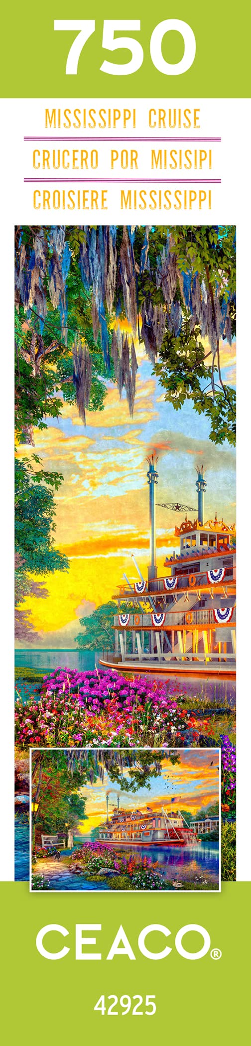 Ceaco - Dominic Davison - Mississippi Cruise - 750 Piece Jigsaw Puzzle