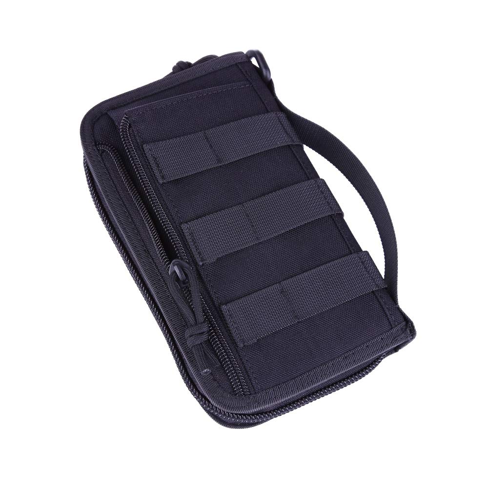 Passport Wallets Outdoor Travel Pouch Holster Handbag Credit Card Organizer (black)