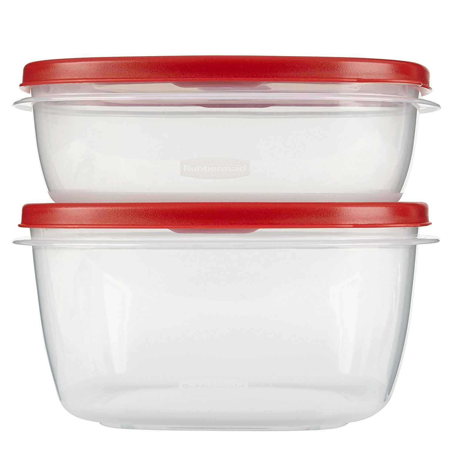 Rubbermaid Storage Containers, 10-Piece, Red, Clear