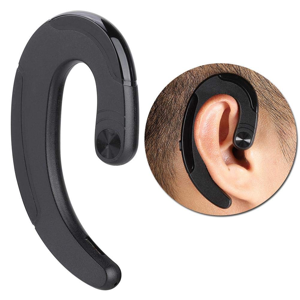 Bluetooth Headset Waterproof Wireless Rechargeable Earphone with Mic(Black)