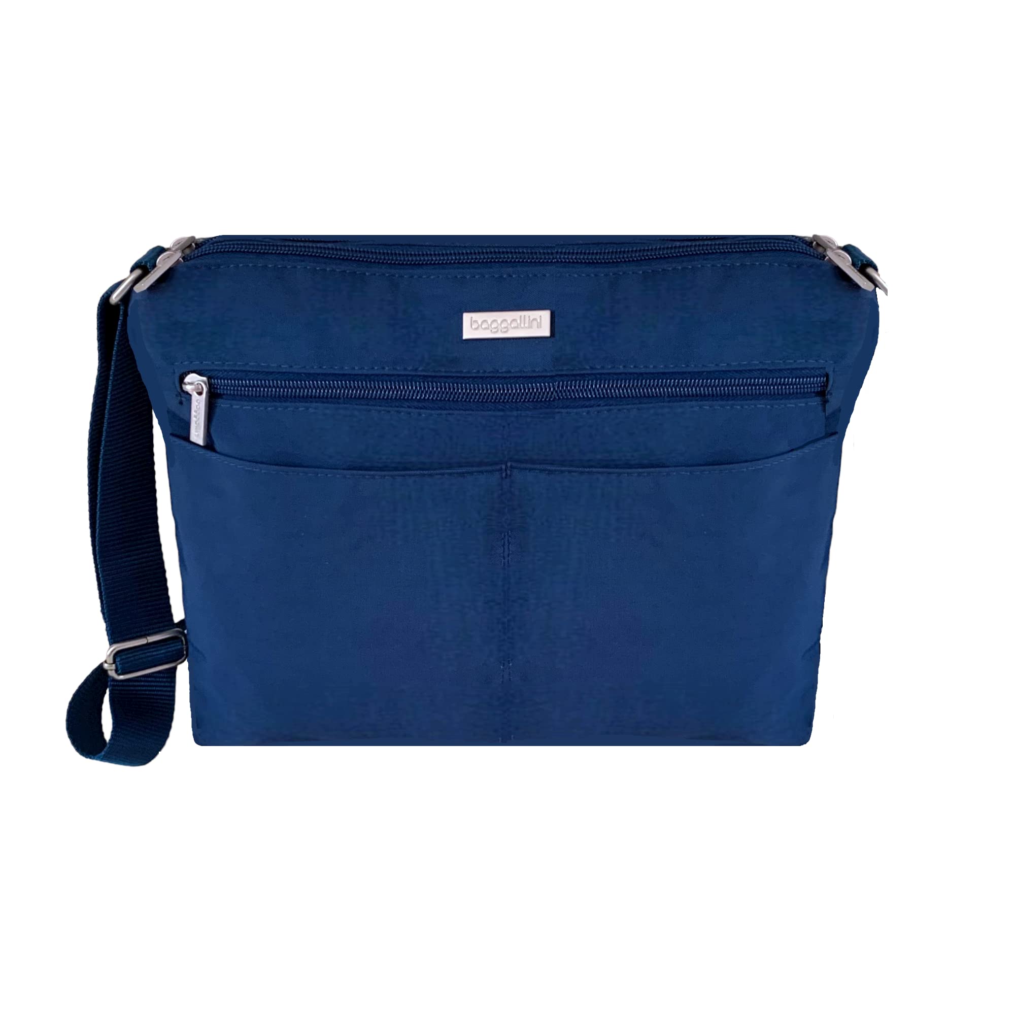 Baggallini Large Zipper Bagg Crossbody Bag (Pacific Blue)