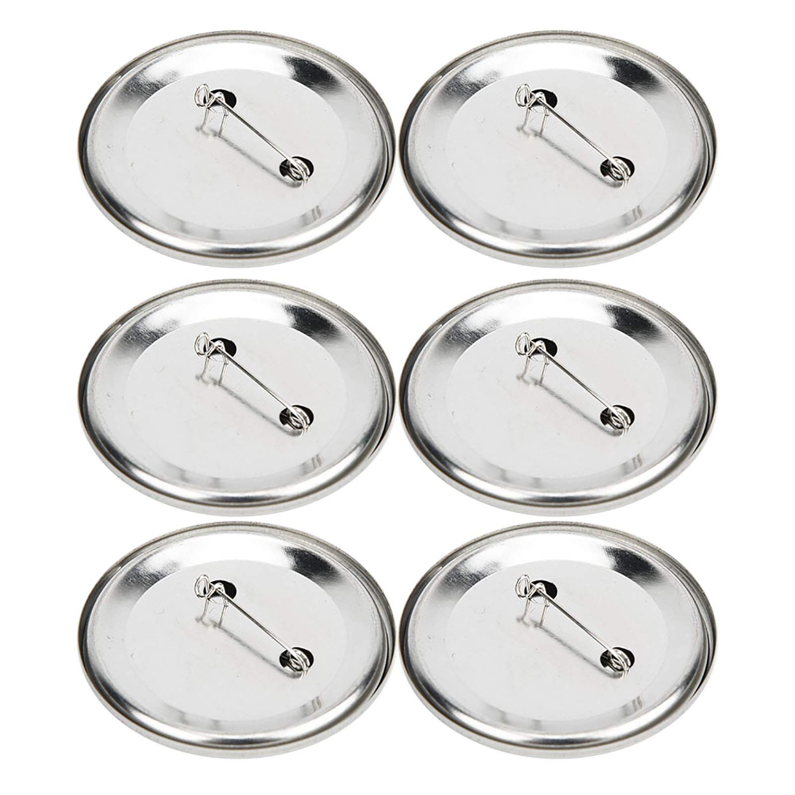 Blank Button Making Supplies, Round Badge Button Parts, Metal Button Pin Badge Kit for Button Maker Machine, DIY Crafts