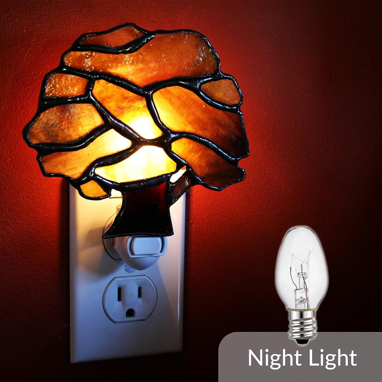 C7 Night Light Bulb 4 Watt,E12 Candelabra Base, 15 Lumens,Incandescent Light Bulb, Clear, Soft White - 12 Pack