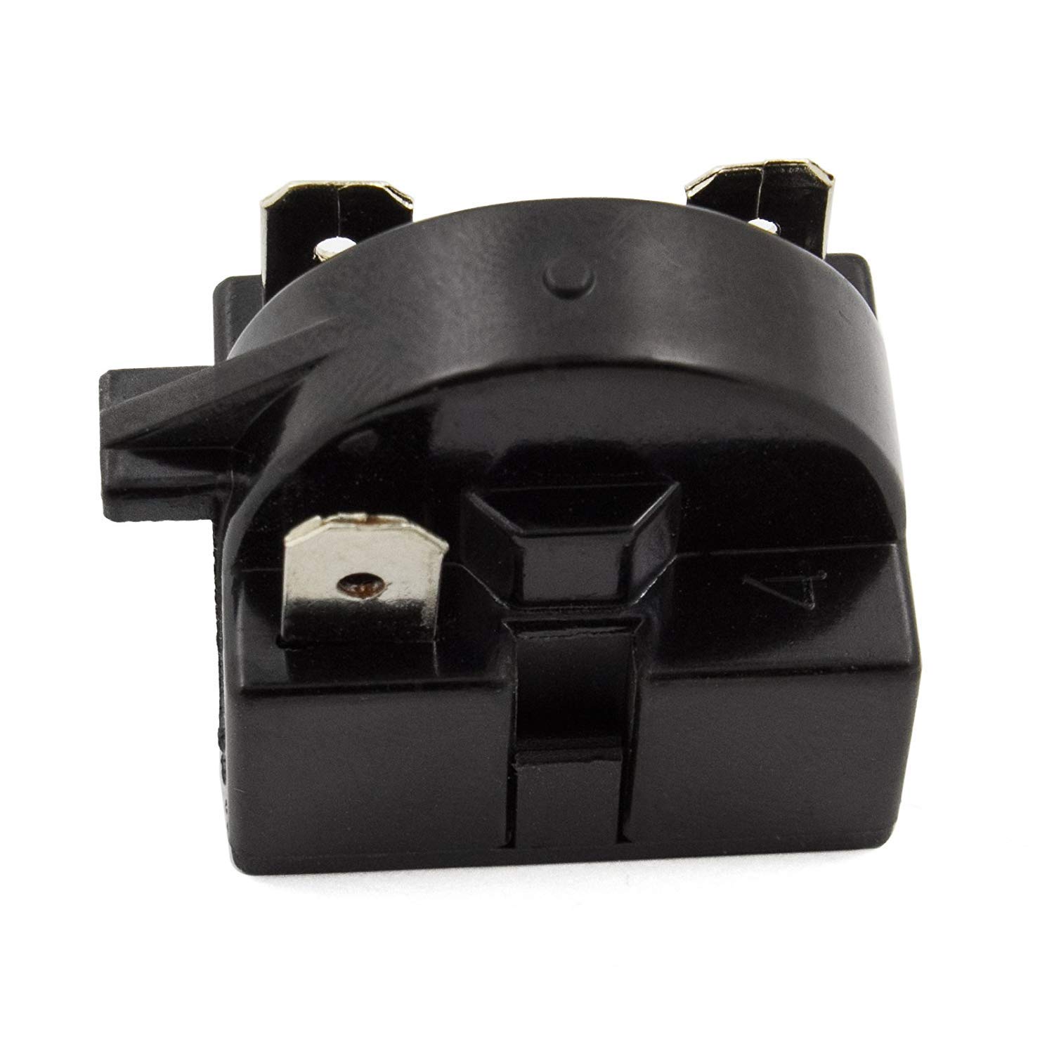 Click Down Plastic Housing 4.7 Ohm 1 Pin Refrigerator PTC Starter Relay Black