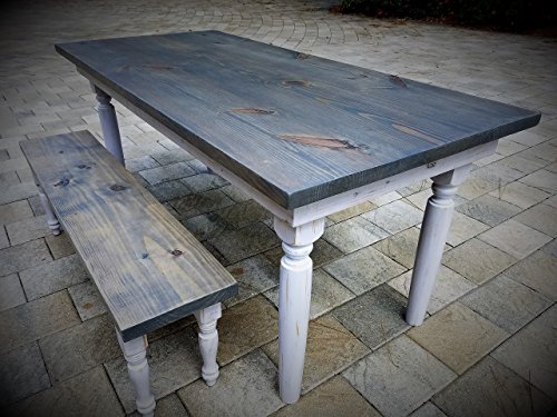 Farm Table with Spindle Legs - Solid Wood Trinity Class Table