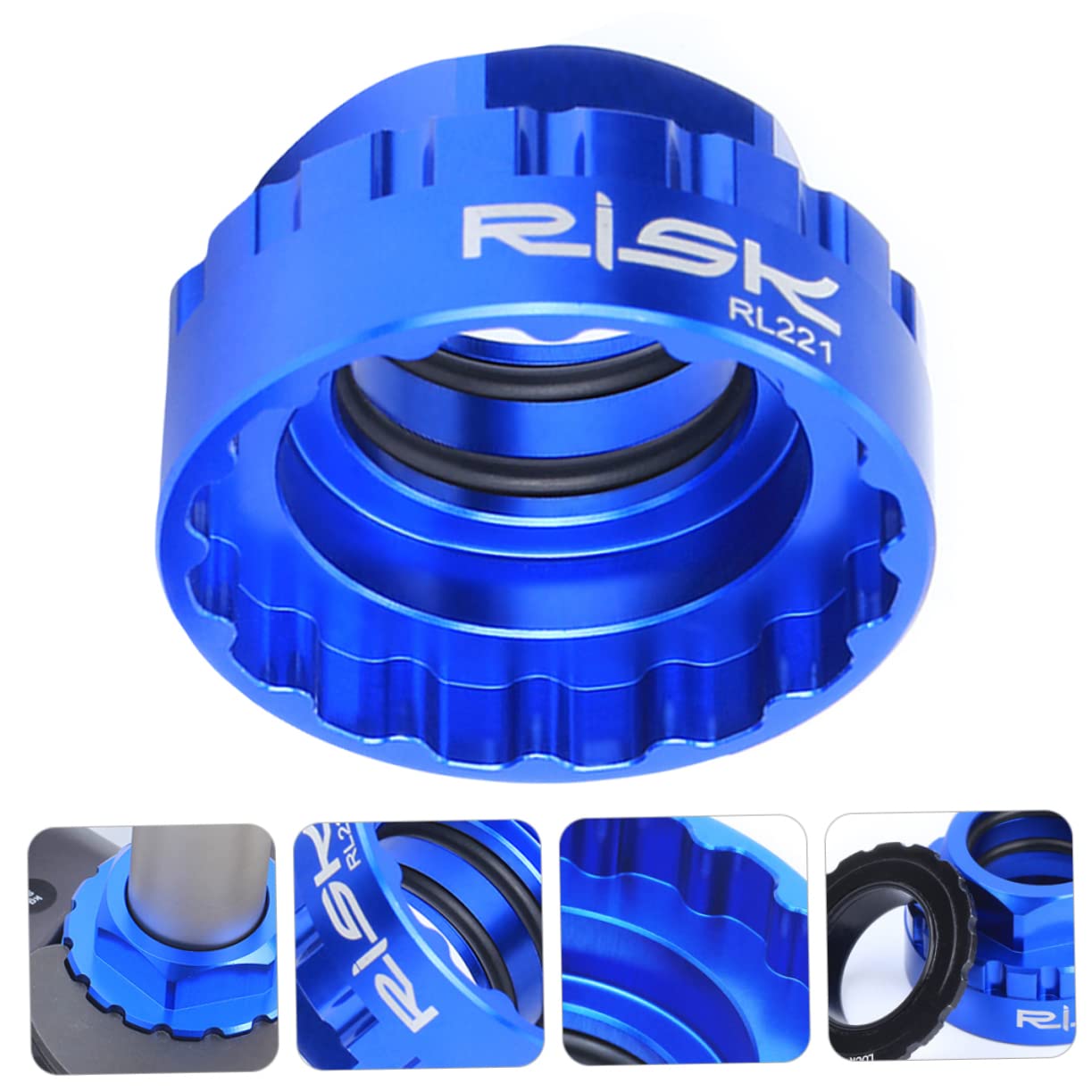 CLISPEED 2 Pcs Disc Removal Tool Bottom Bracket Puller Bottom Bracket Wrench Bottom Bracket Remover Bike Crank Extractor Bike Holder Repair Tool Portable M9100 Aluminum Alloy