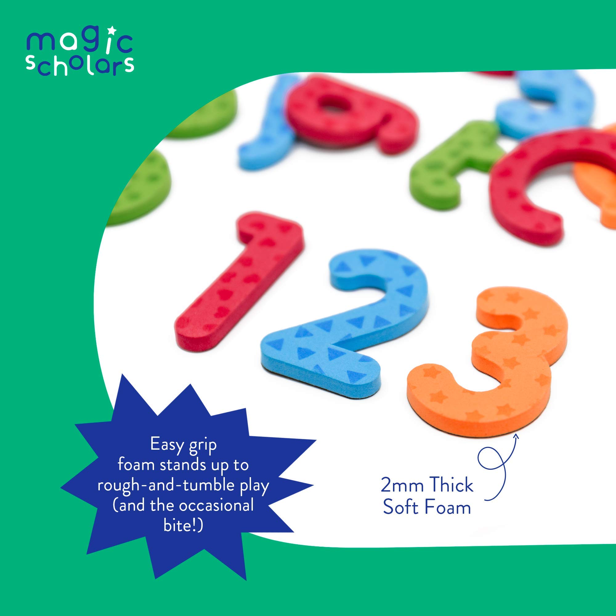 Magic Scholars ABC Magnetic Letters for Toddlers (3+ Years) 130 Pcs Alphabet Magnets and Magnetic Numbers Gift Set, Large Letter Magnets for Fridge, ABC Magnets Educational Toy