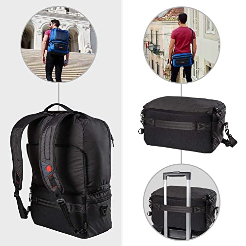 Cabin Max 2 in 1 Carry on Luggage Travel Backpack 21x16x8 to 16x8x10