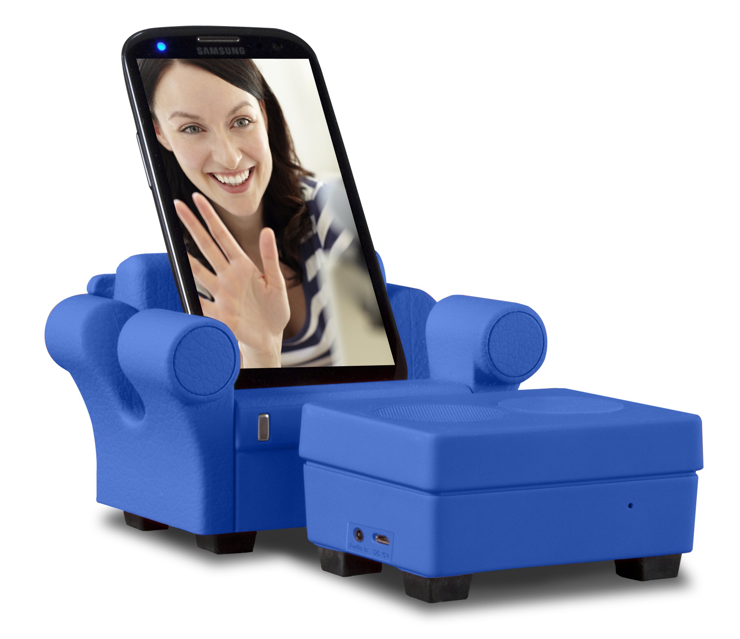 Phoniture Wireless Bluetooth Speaker and Charging Station (Blue)