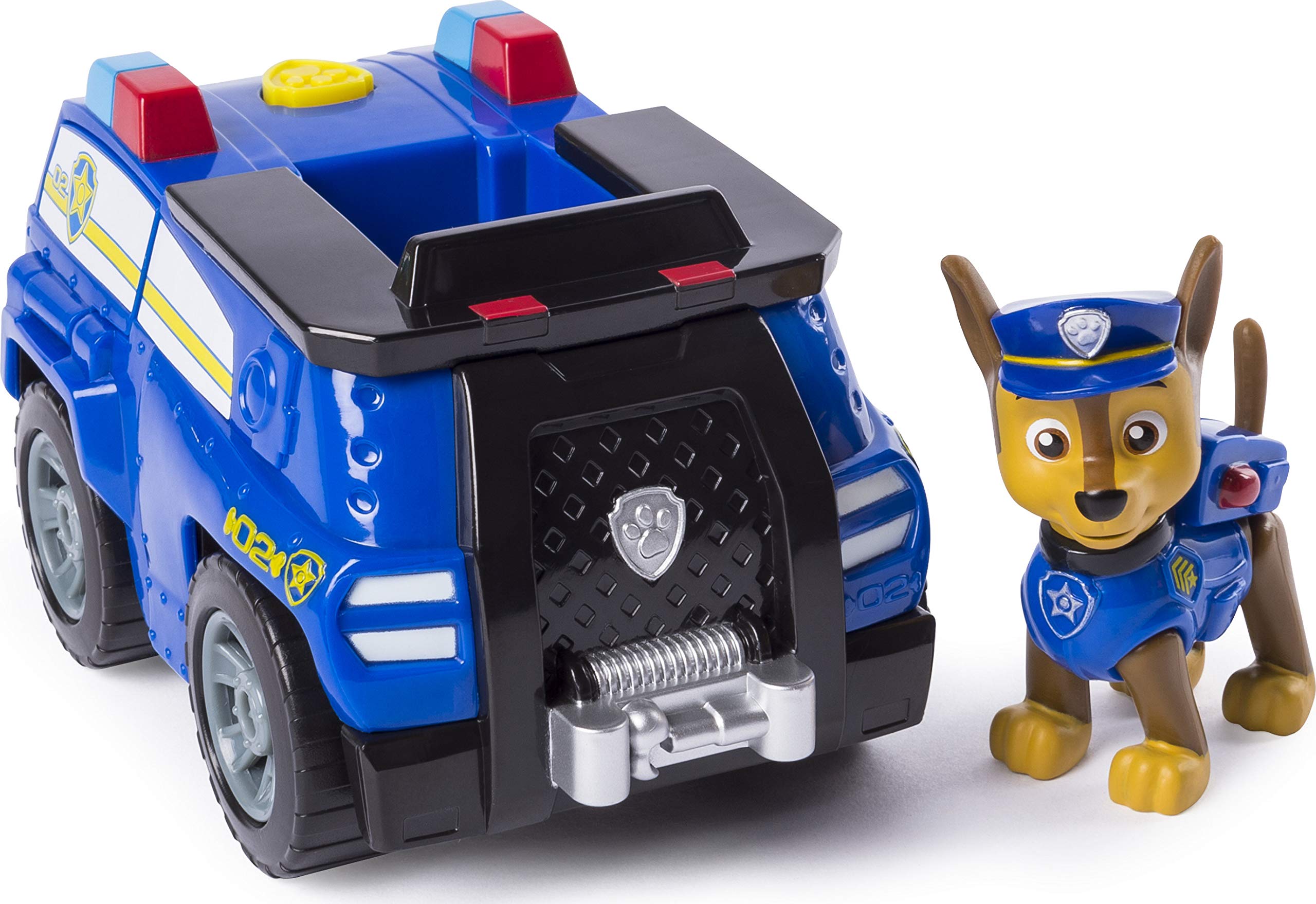 Paw Patrol, Chase’s Transforming Police Cruiser with Flip-Open Megaphone, for Ages 3 & Up