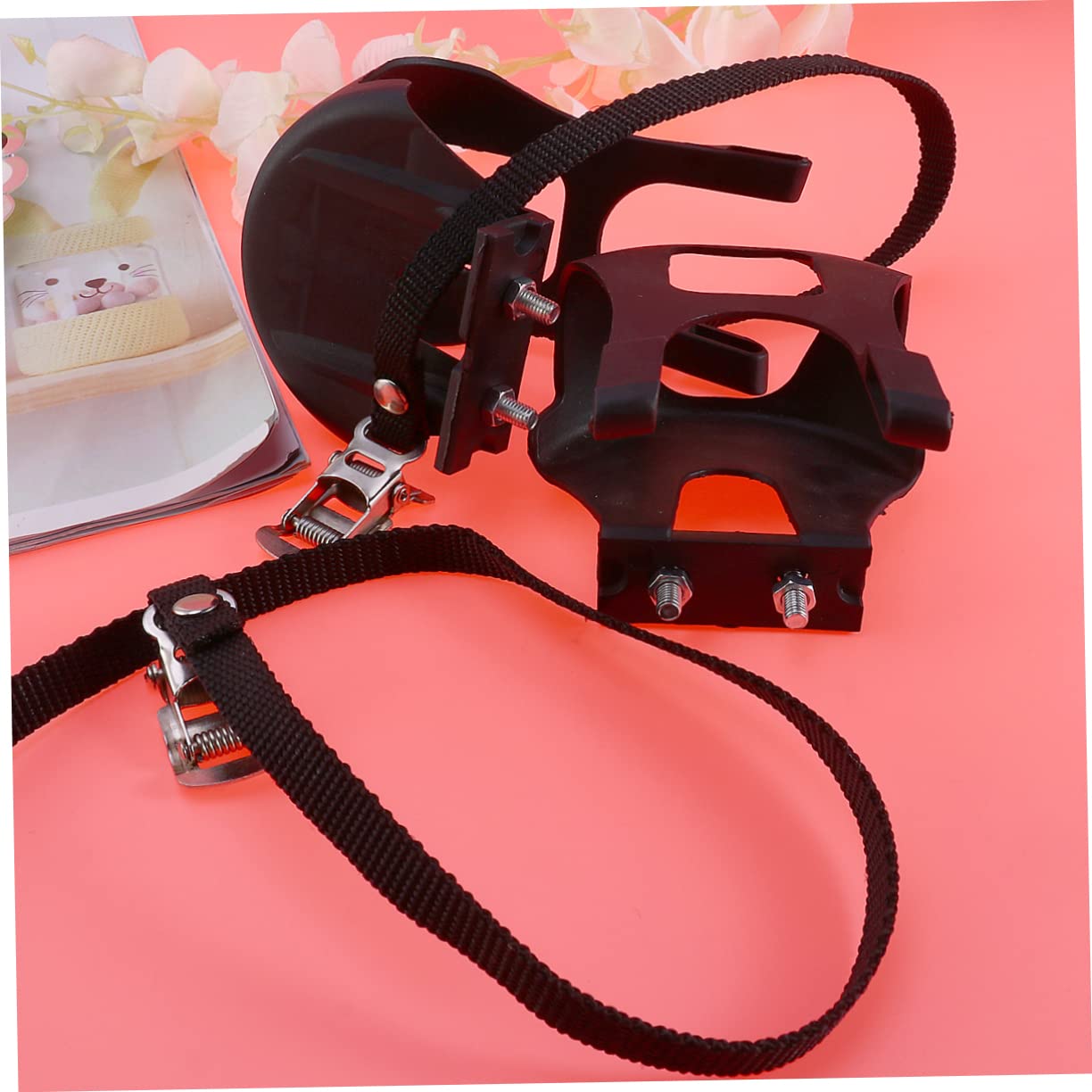 CLISPEED Bicycle Pedal Straps 2pcs MTB Pedals Anti-Slip Toe Clip Drawstring Bike Bike Pedal Straps
