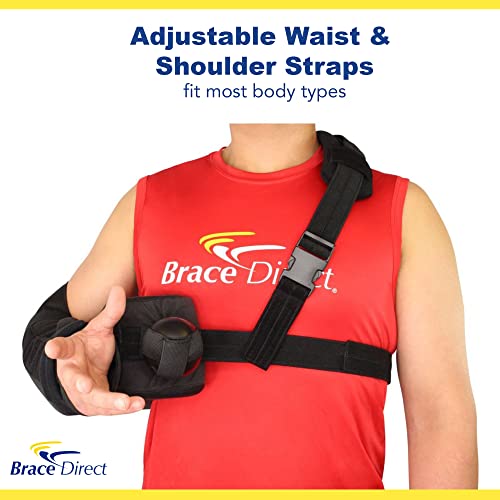 Brace Direct Shoulder Immobilizer with Abduction Sling for Injury Support for Posterior Capsule, Dislocations, Rotator Cuff, Subluxation, & Post Surgery