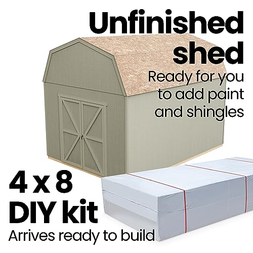 Handy Home Products Braymore 10x16 Do-It-Yourself Wooden Storage Shed with Floor