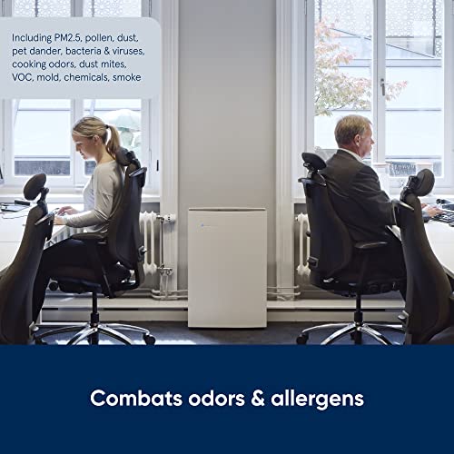 BLUEAIR Pro Air Purifier for Allergies Mold Smoke Dust Removal in Large Office Spaces Homes and Lobbies, Pro L, White