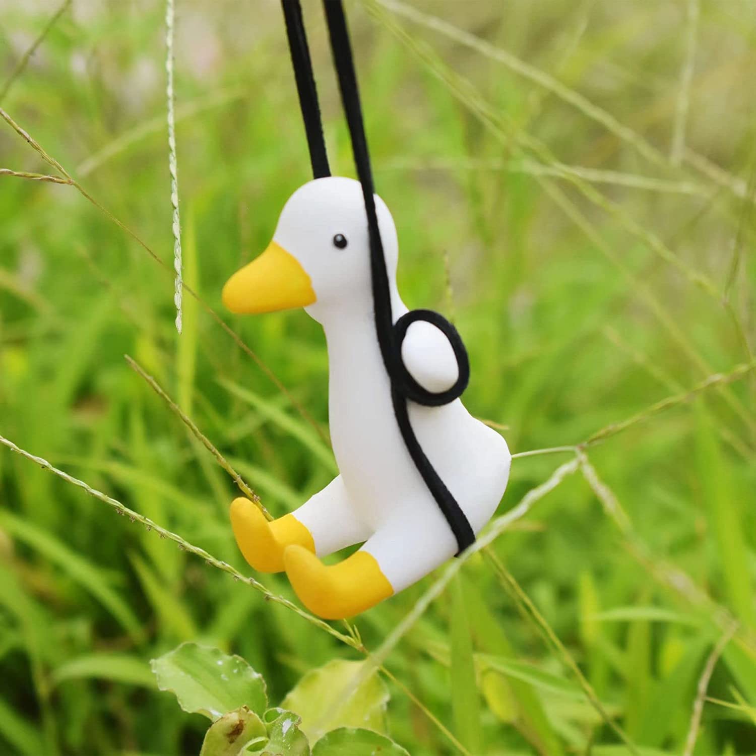 Ceramic (3 Pack) Swinging Duck Car Hanging Ornament