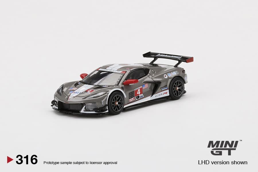 Mini GT Chevy Corvette C8.R 4 IMSA Sebring 12Hrs (2021) Limited Edition to 3600 Pieces Worldwide 1/64 Diecast Model Car by True Scale Miniatures MGT00316