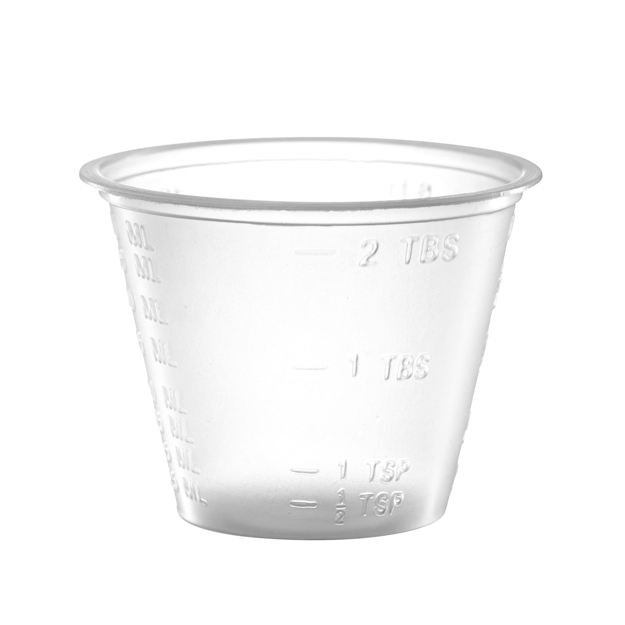 Care Plus (100 Count 1oz) Disposable Medicine Cups with Embossed Measurements Marking, for liquid and dry medication