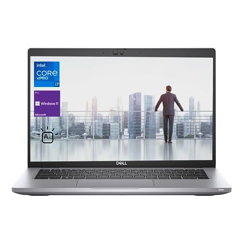 Dell Latitude 5000 Series 5430 Business Laptop, 14" FHD Display, Intel Core i7-1265U, 16GB RAM, 512GB SSD, HDMI, RJ45, Backlit Keyboard, Webcam, Wi-Fi 6, Windows 11 Pro, Silver