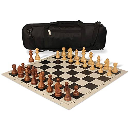 Chess Set Wooden Chess,High-end Exquisite Portable Chess Set,20.5inch,with Backpack,for Adults Kids,Games,Travel,Outings (Black 20.5inch)
