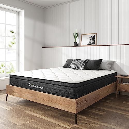 elitespace Full Size Mattress,Hybrid 12 Inch Full Mattress in a Box,Memory Foam & Individually Pocket Spring for Pain Relief,Medium Firm Full Mattresses,CertiPUR-US Certified.