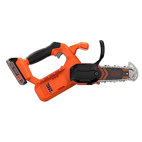 BLACK+DECKER 20V MAX Pruning Chainsaw Kit, Battery and Charger Included (BCCS320C1)