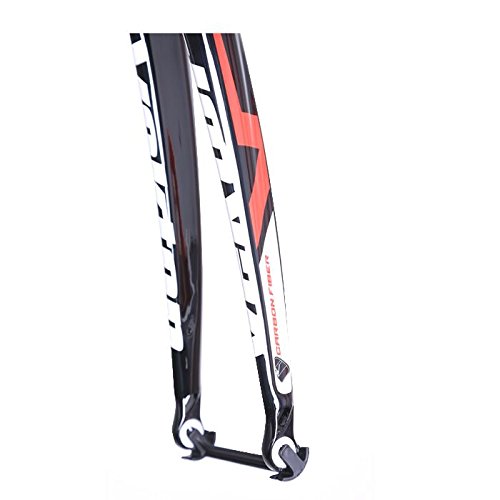 BaveL Carbon 700c*18c/23c/25c Road Bicycle Fork Bike Fork Carbon Fiber Road Bicycle Fork Mountain (VEKTOP LOGE BRIGHT)