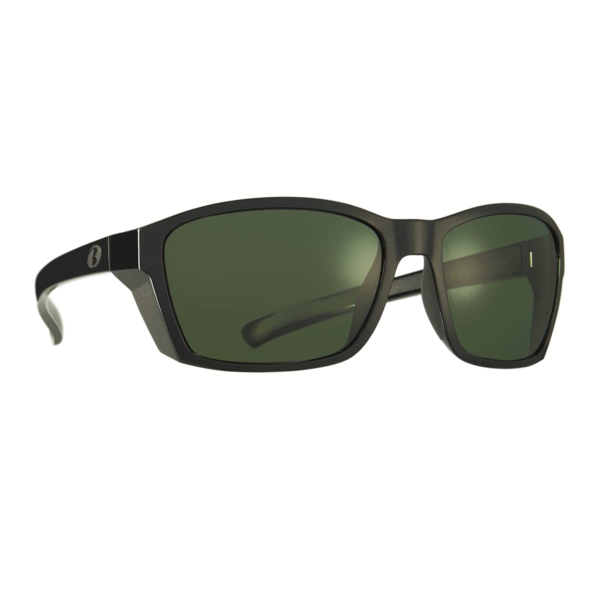 Bnus glass lens sunglasses for men polarized UV400 protection (Black/G-15 polarized lens)