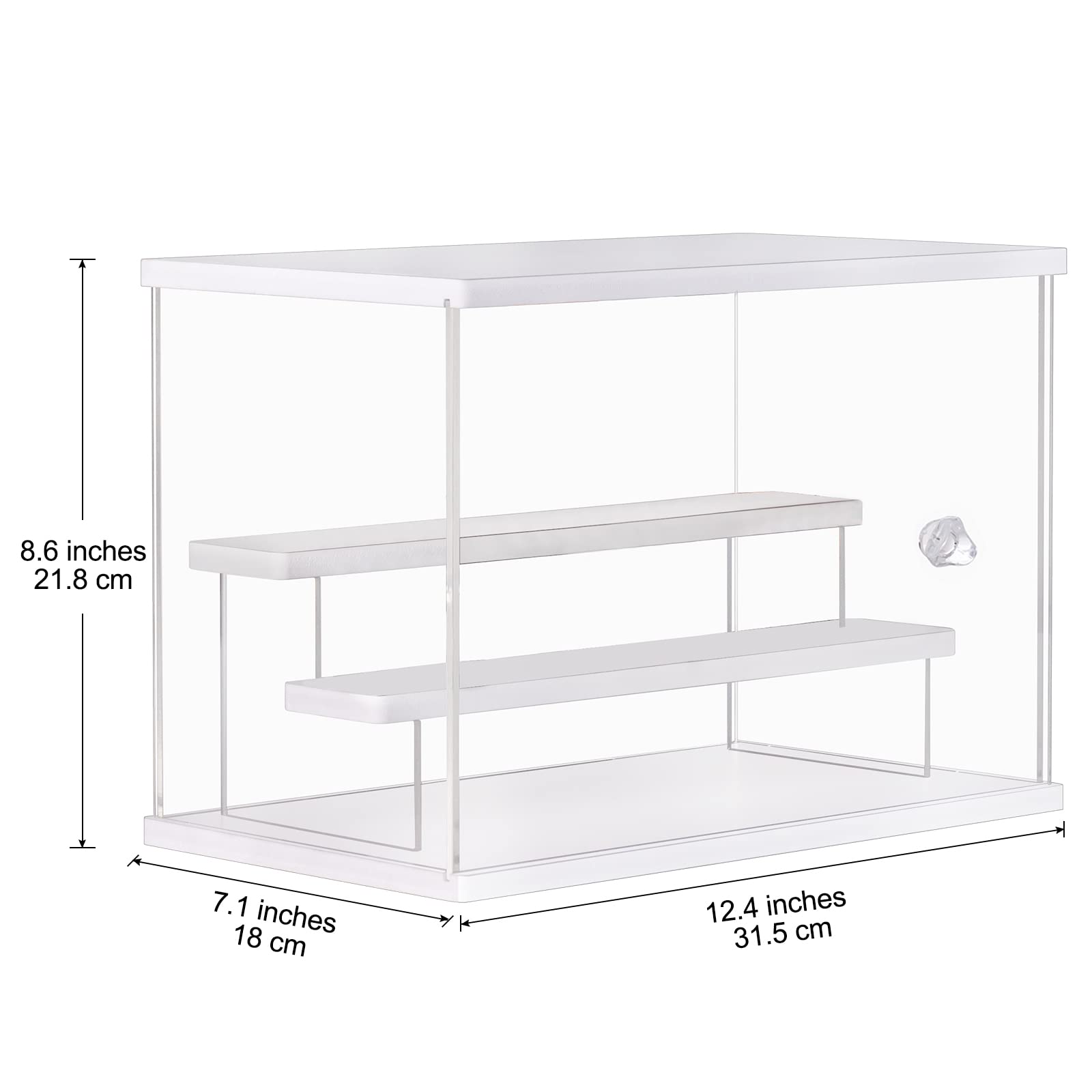 LileZbox Acrylic Display Case, Display Box, Versatile Collectibles Display Showcase for Action Figures Toys,1 Pack