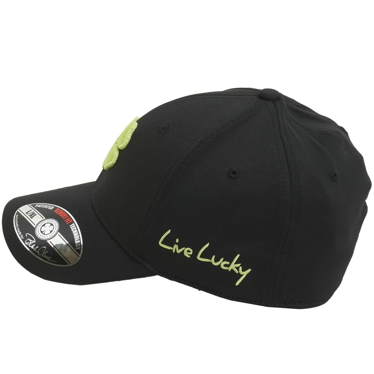 Black Clover Lucky Heather Hat Spring Green Clover/Black LG/XL