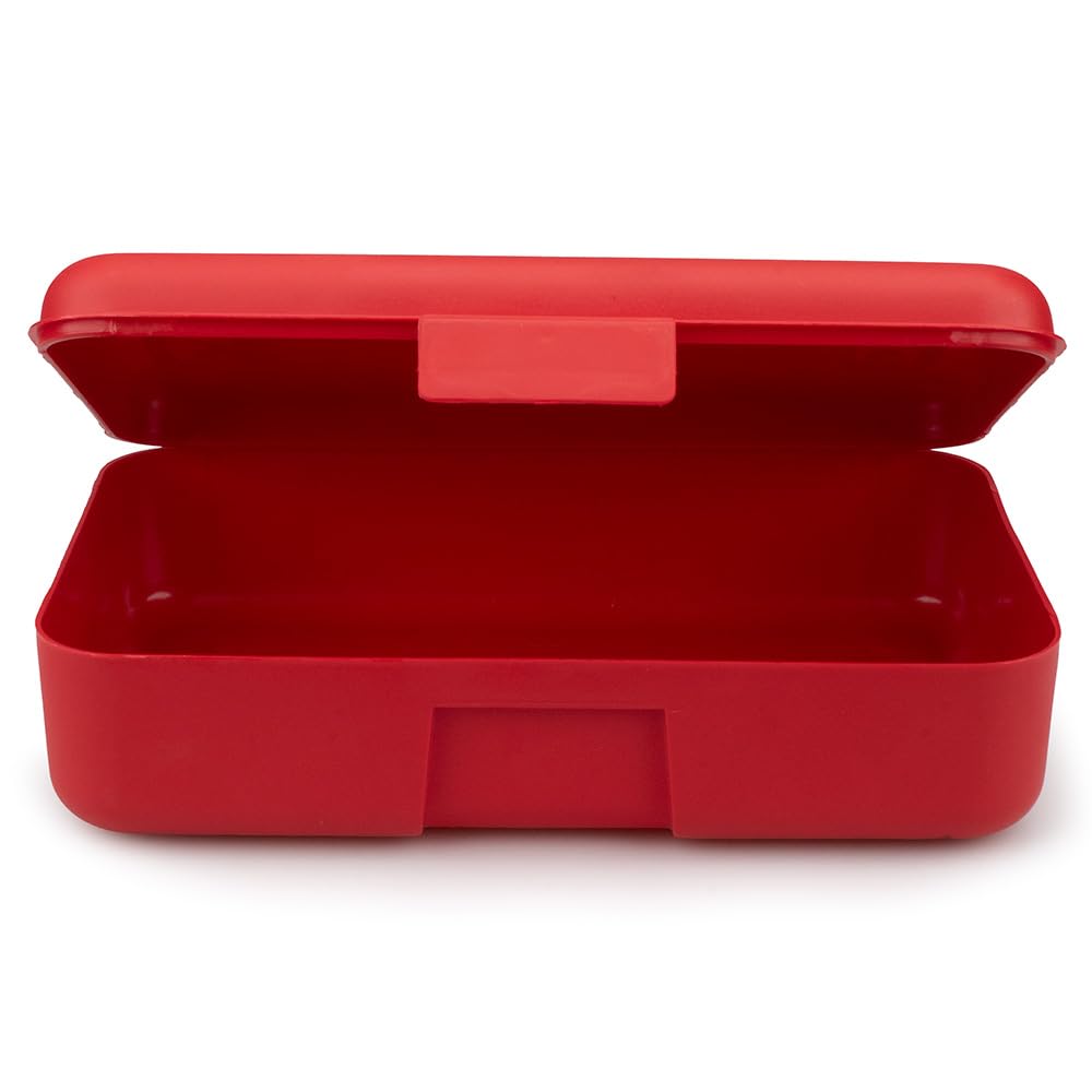Craft County Solid Color Pencil Box β Store All Your Art Supplies in 1 Convenient Location β 5 Vibrant Colors to Choose From