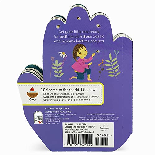 Goodnight God Bedtime Prayers Praying Hands Board Book - Gift for Easter, Christmas, Communions, Birthdays, and more! (Little Sunbeams)