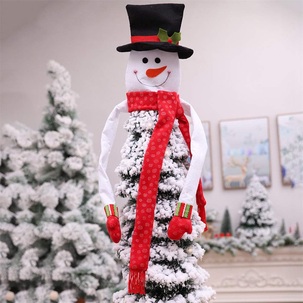 Non-Woven Fabric Snowman Doll, Christmas Doll, Snowman Doll for Room Hotel Shopping Mall Home(Small dots)