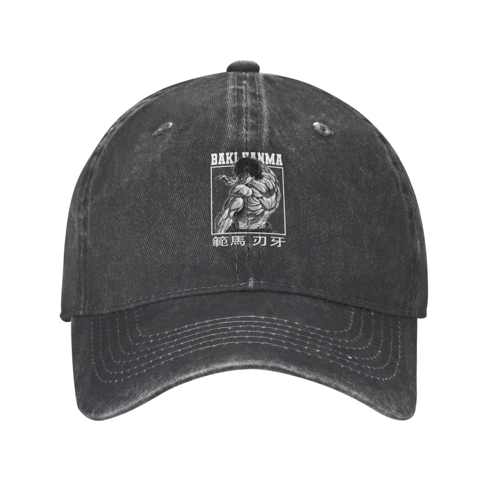 Baki The Grappler Hats for Men Retro Fashion Sports Denim Cap Hip Hop Hat Unisex Adjustable Trucker Dad Baseball Caps