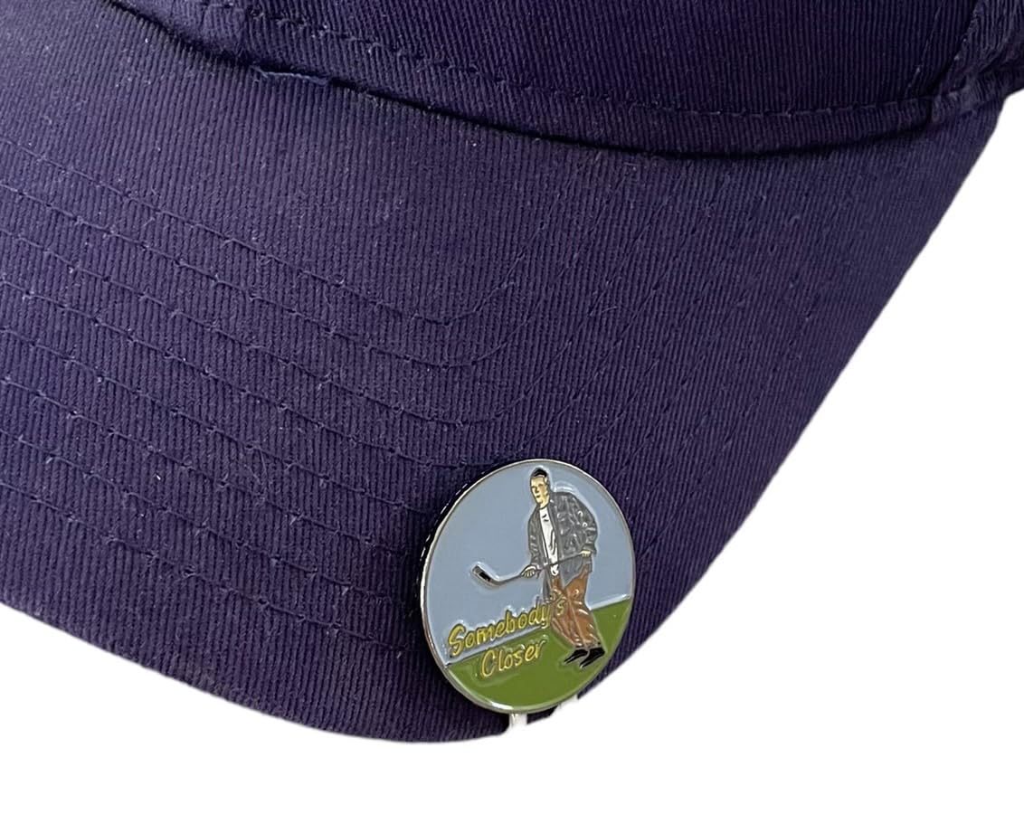 Balanced Co. Funny Golf Hat Clip with Enamel Magnetic Ball Marker (3-Pack)