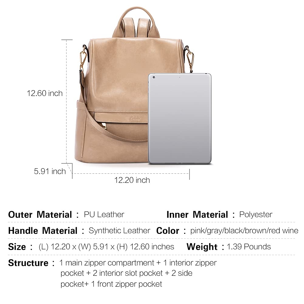 CLUCI Women Backpack Purse Bundles with Women Wallet