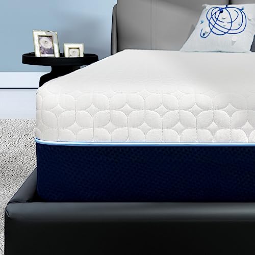Gelsea Cooling Gel Memory Foam Mattress Made in USA,Hybrid Mattress with Breathable Cover,Bed in a Box,Pressure Relieving,CertiPUR-US Certified (6 Inch, Twin XL)