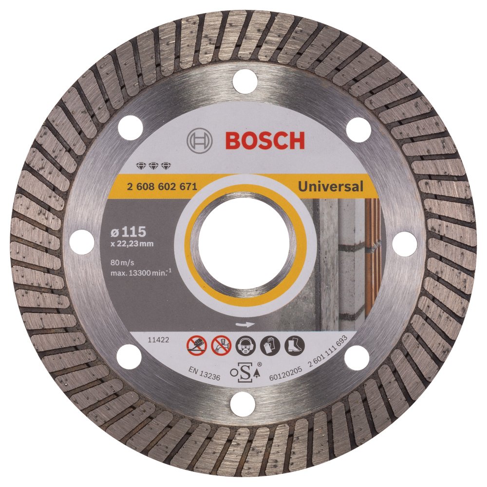 Bosch Professional 2608602671 Diamond Cutting disc Best for Universal Turbo