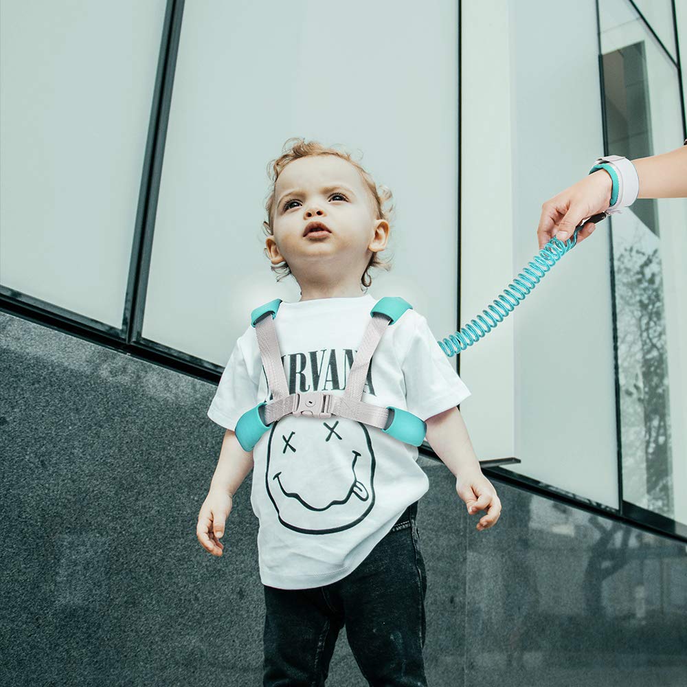 Child Walking Leash for Toddlers & Kids | 98Inch Lengthen Child Safety Walking Leash -Green