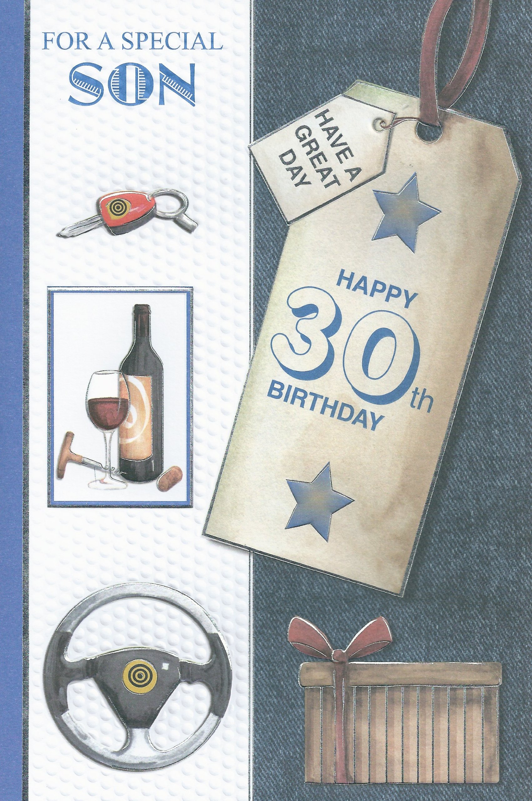 for ASpecial Son Happy 30th Birthday Card