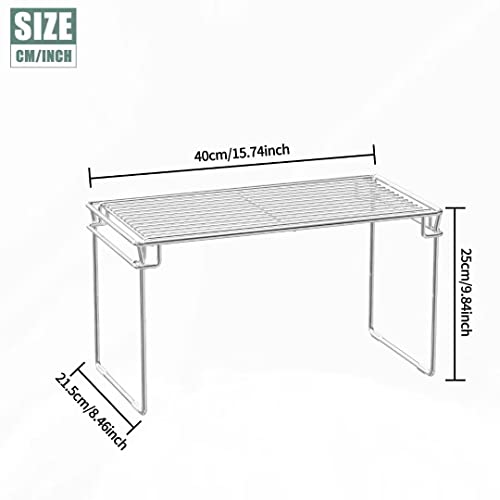 Joy Aid Heavy Duty Stackable Shelf Rack for Cookware, Appliance, Tools and More, Organization Shelf for Kitchen, Bathroom, Garage and Tool Shed, 304 Stainless Steel…