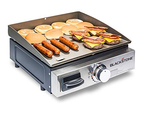Blackstone. Table Top Grill - 17 Inch Portable Gas Griddle (Propane Fueled) with BBQ Accessories