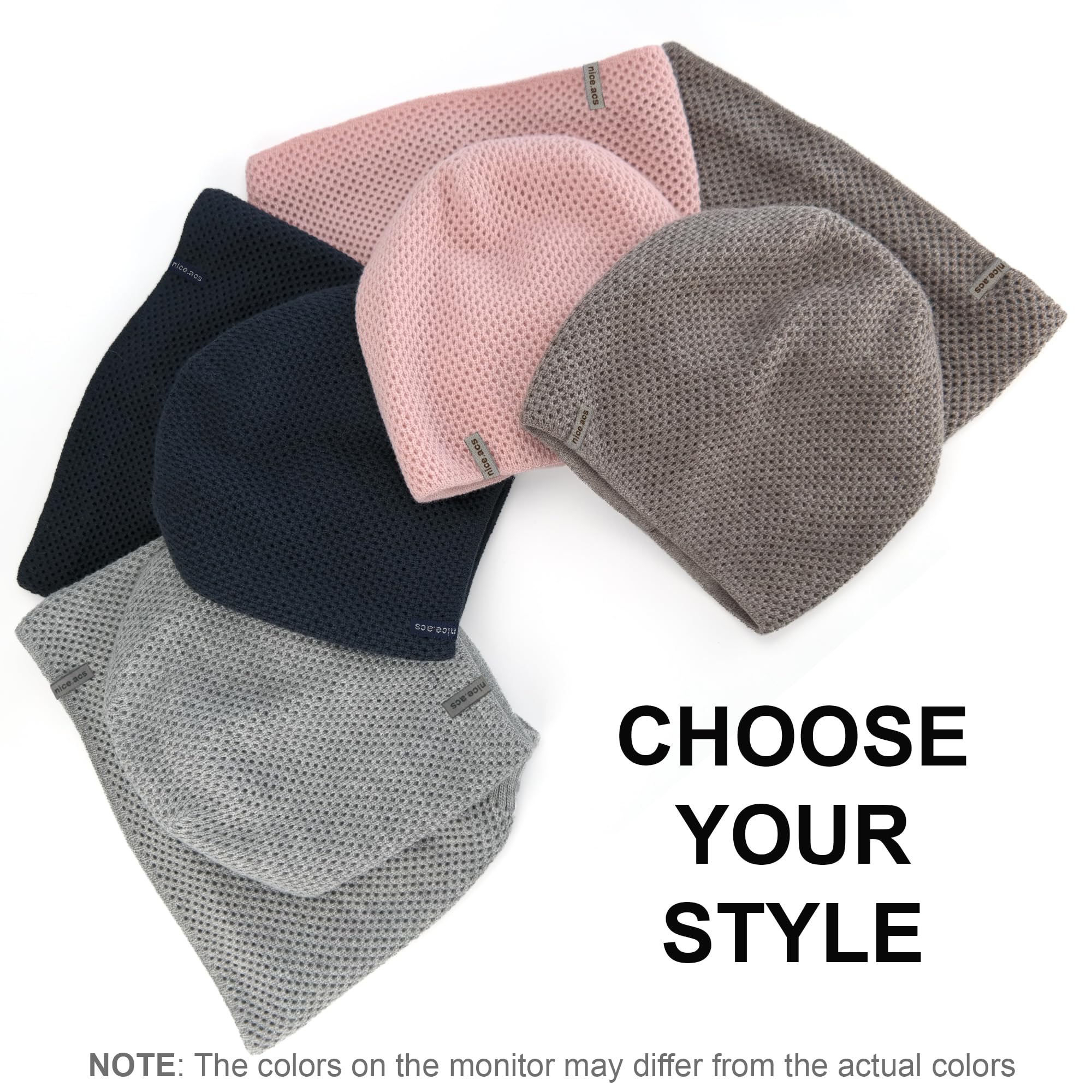 Braxton Hats Scarf Set Women - Knit Dark Royal Blue Slouchy Navy Beanie Neck Warmer - Wool Fleece Cap Scarfs